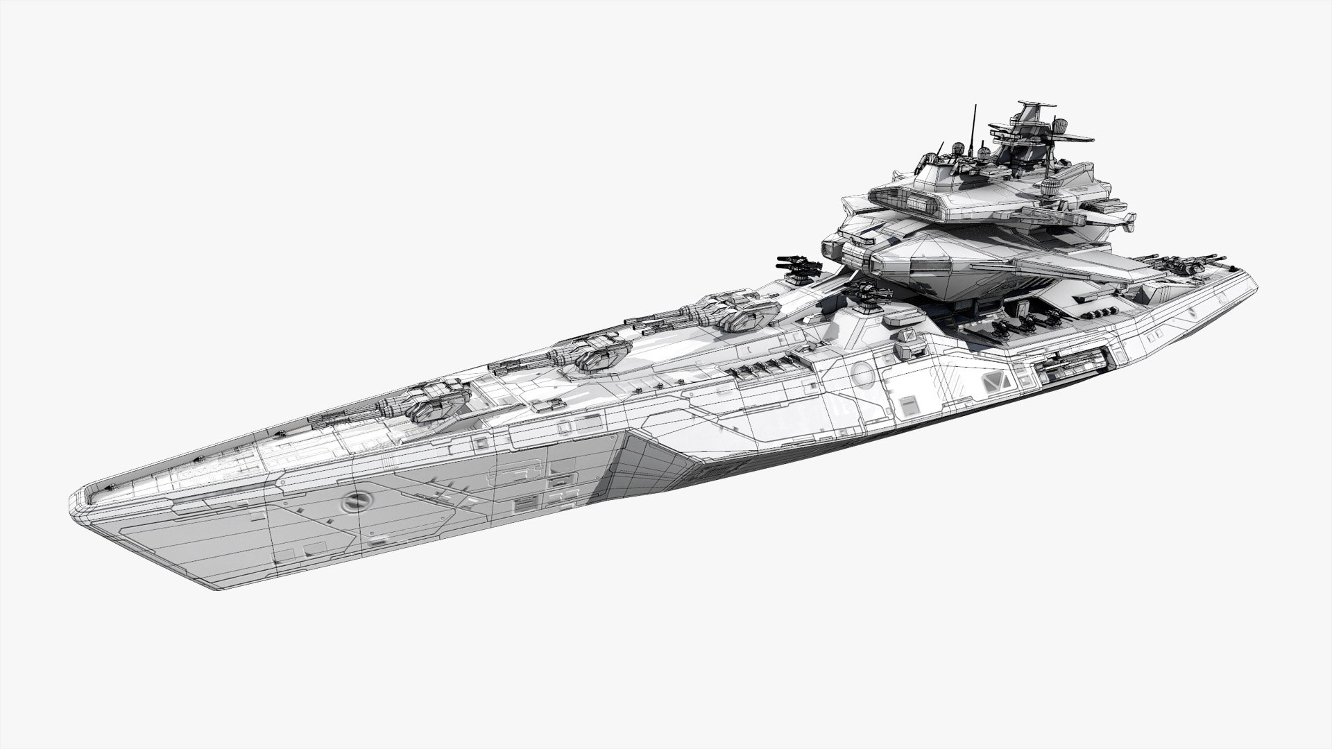 WARSHIPS - Destroyer Class III 3D model - TurboSquid 1835211