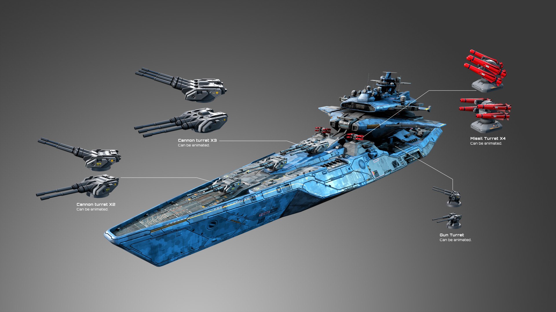 WARSHIPS - Destroyer Class III 3D model - TurboSquid 1835211