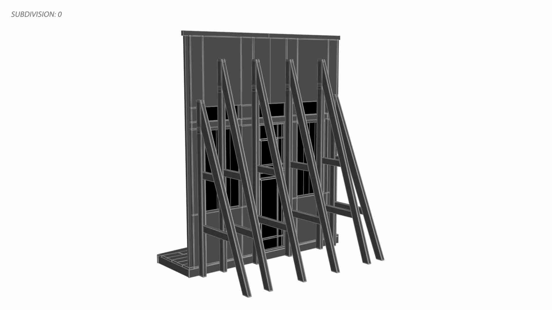 Western Jail Facade 3D Model - TurboSquid 2141975