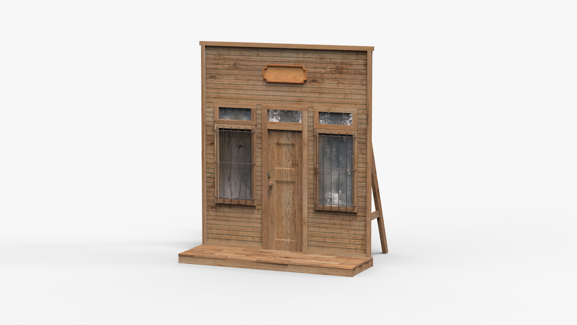 Western Jail Facade 3D Model - TurboSquid 2141975