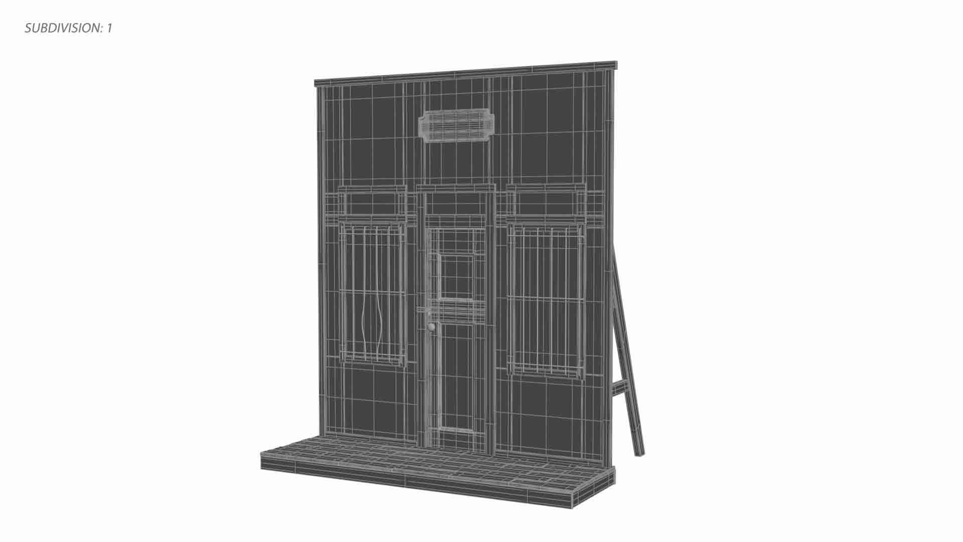 Western Jail Facade 3D Model - TurboSquid 2141975