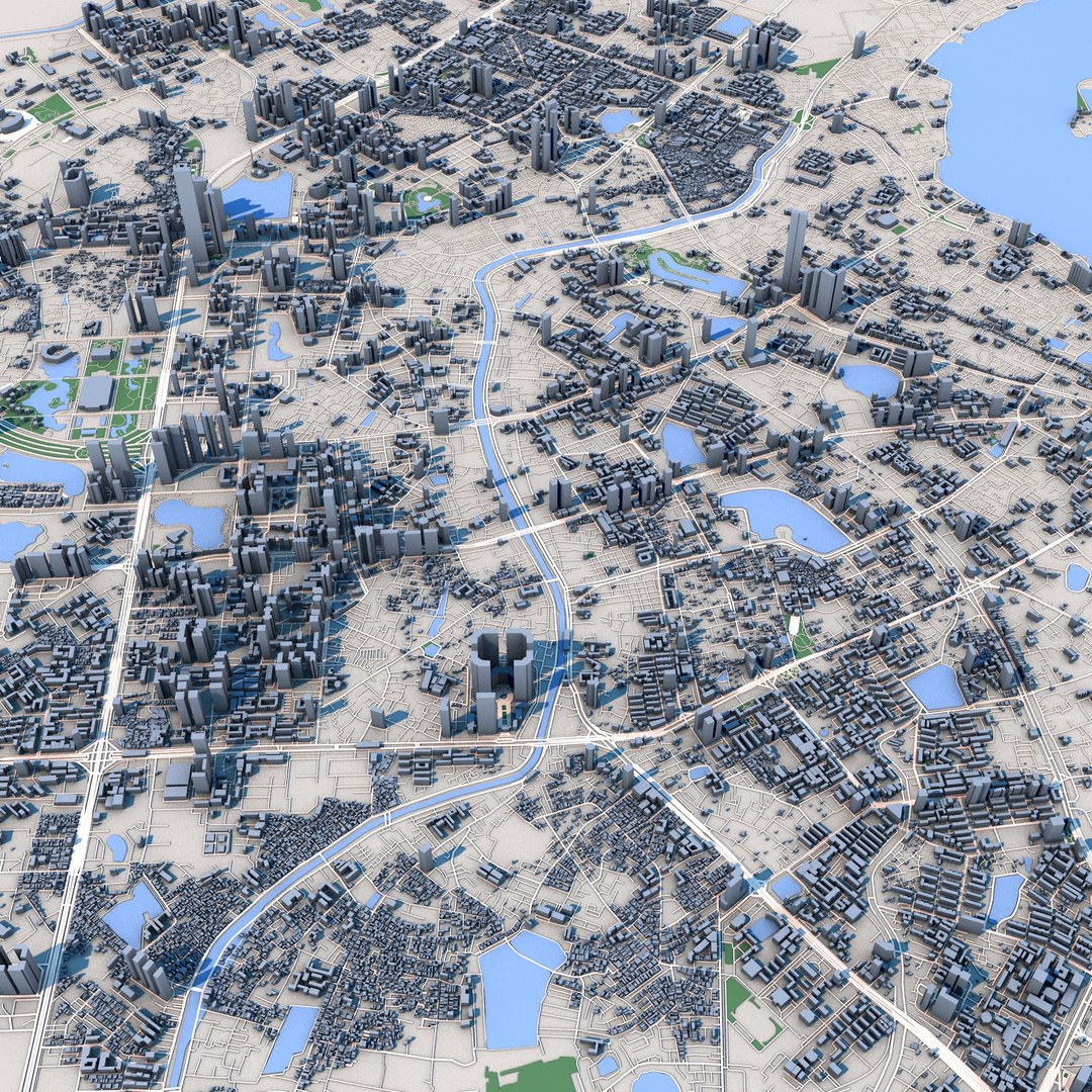 Hanoi City Vietnam Model - TurboSquid 2310535