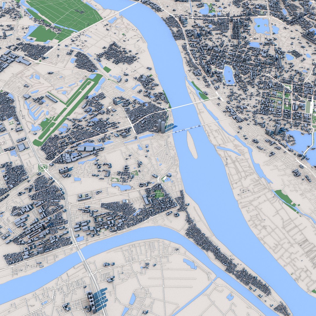 Hanoi City Vietnam Model - TurboSquid 2310535