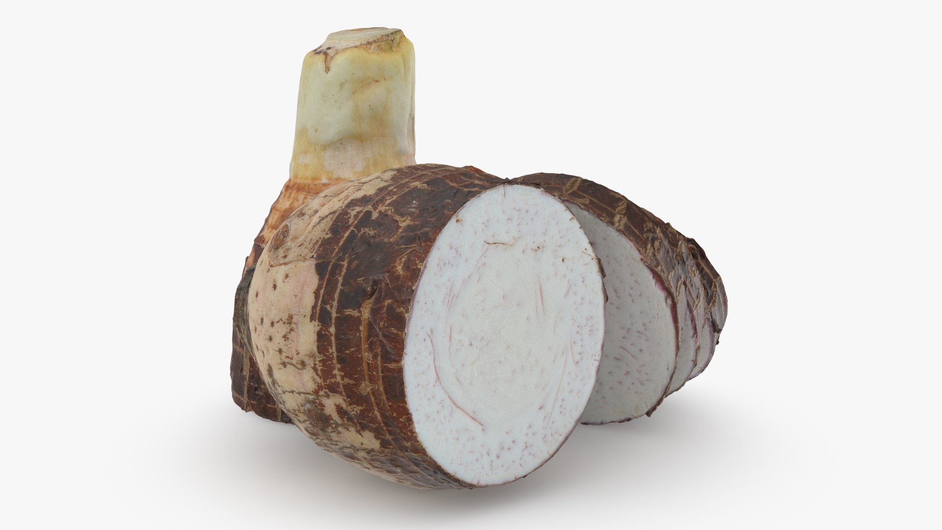 Half And Slice Taro V2 3D - TurboSquid 2209746