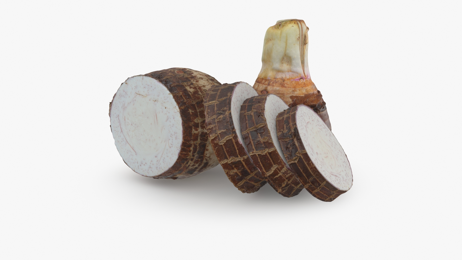 Half And Slice Taro V2 3D - TurboSquid 2209746