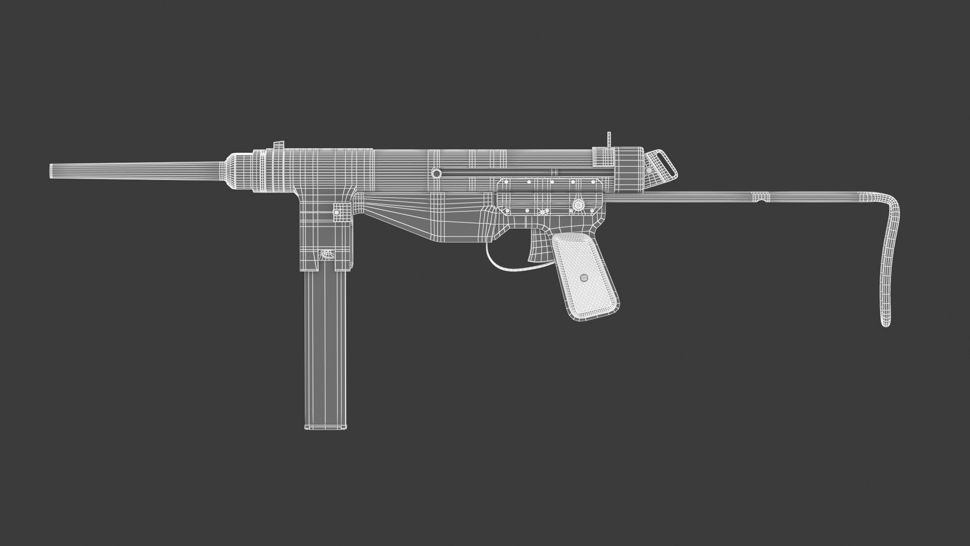 3D FBP Submachine Gun - TurboSquid 1760514
