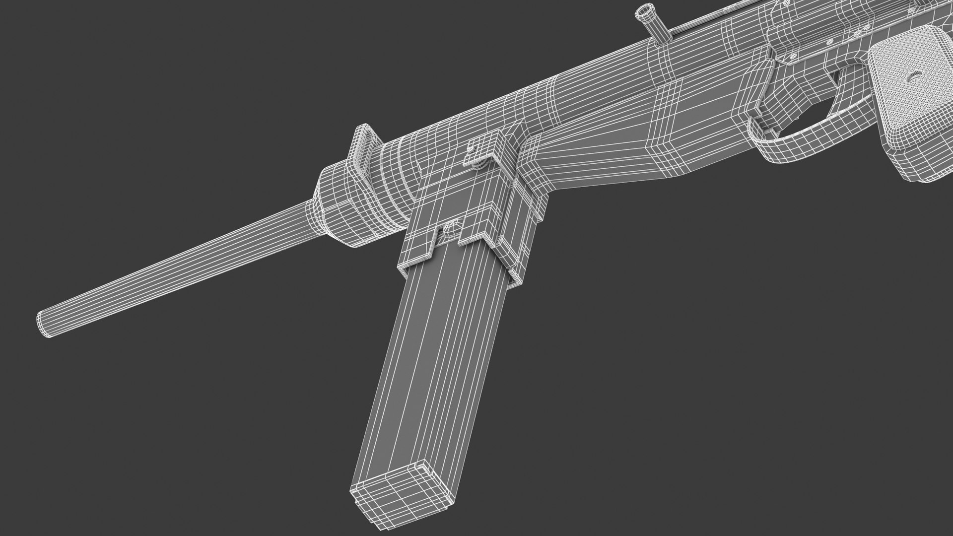 3D FBP submachine gun - TurboSquid 1760514