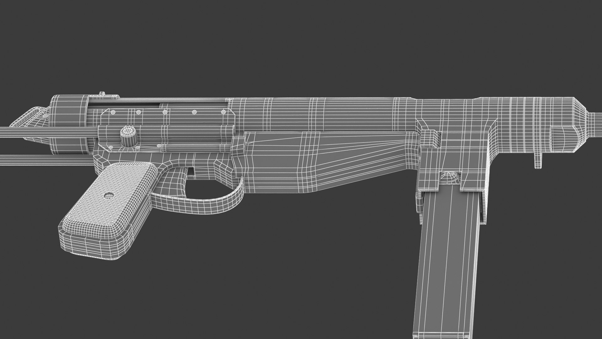 3D FBP submachine gun - TurboSquid 1760514