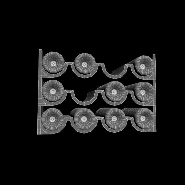 3d wine rack model