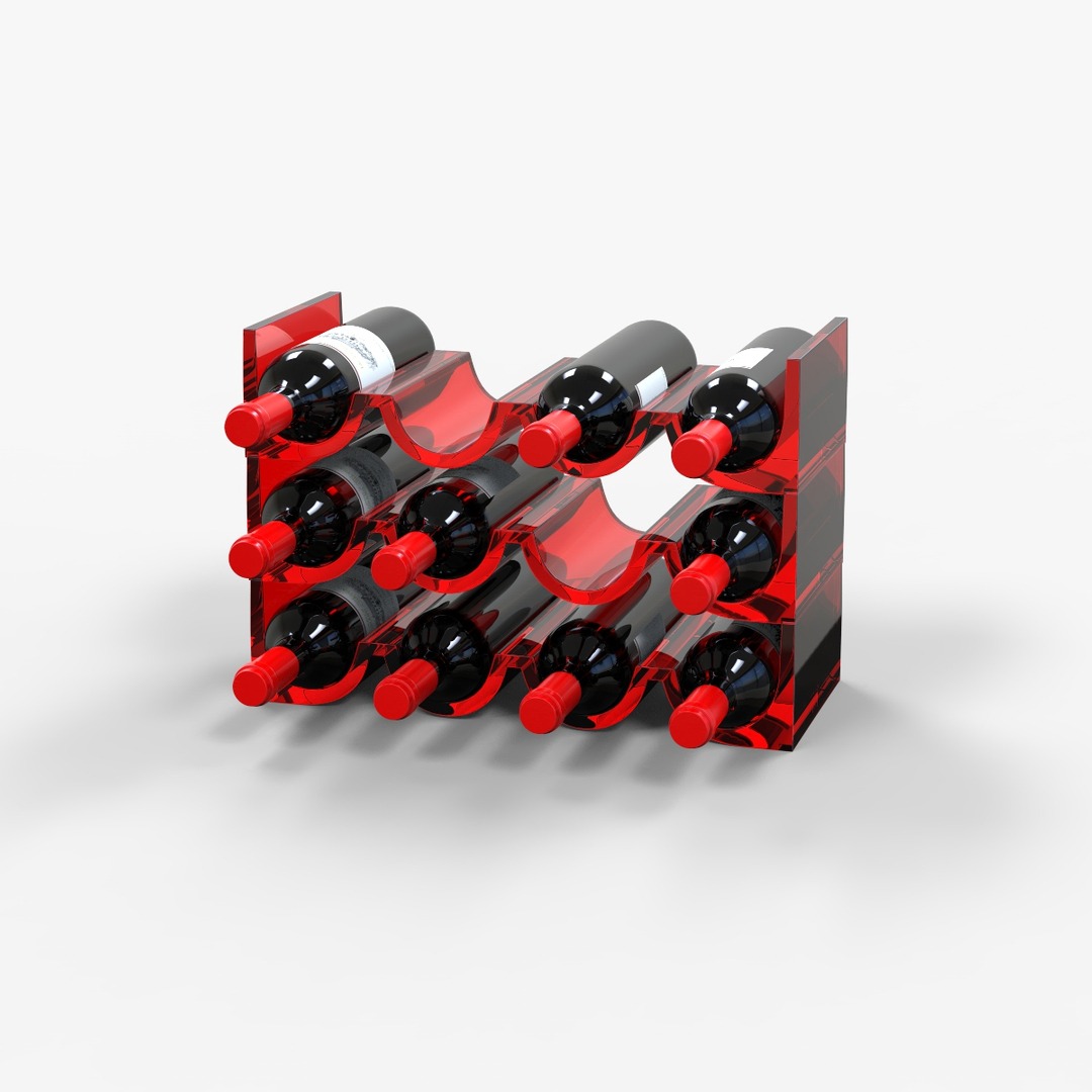 3d wine rack model