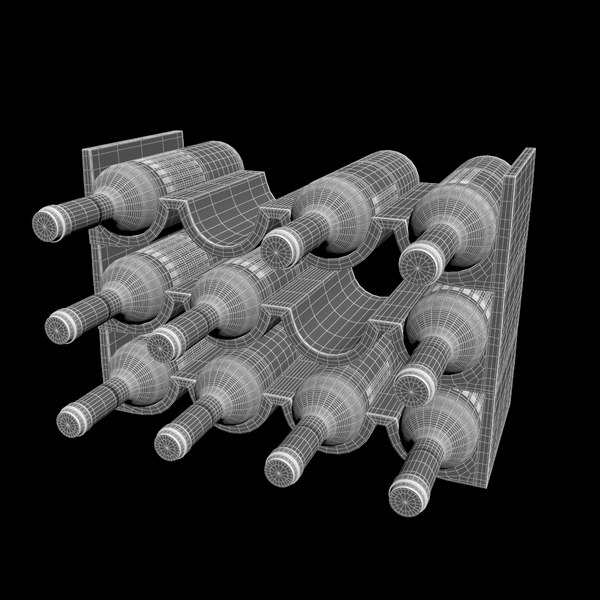 3d wine rack model
