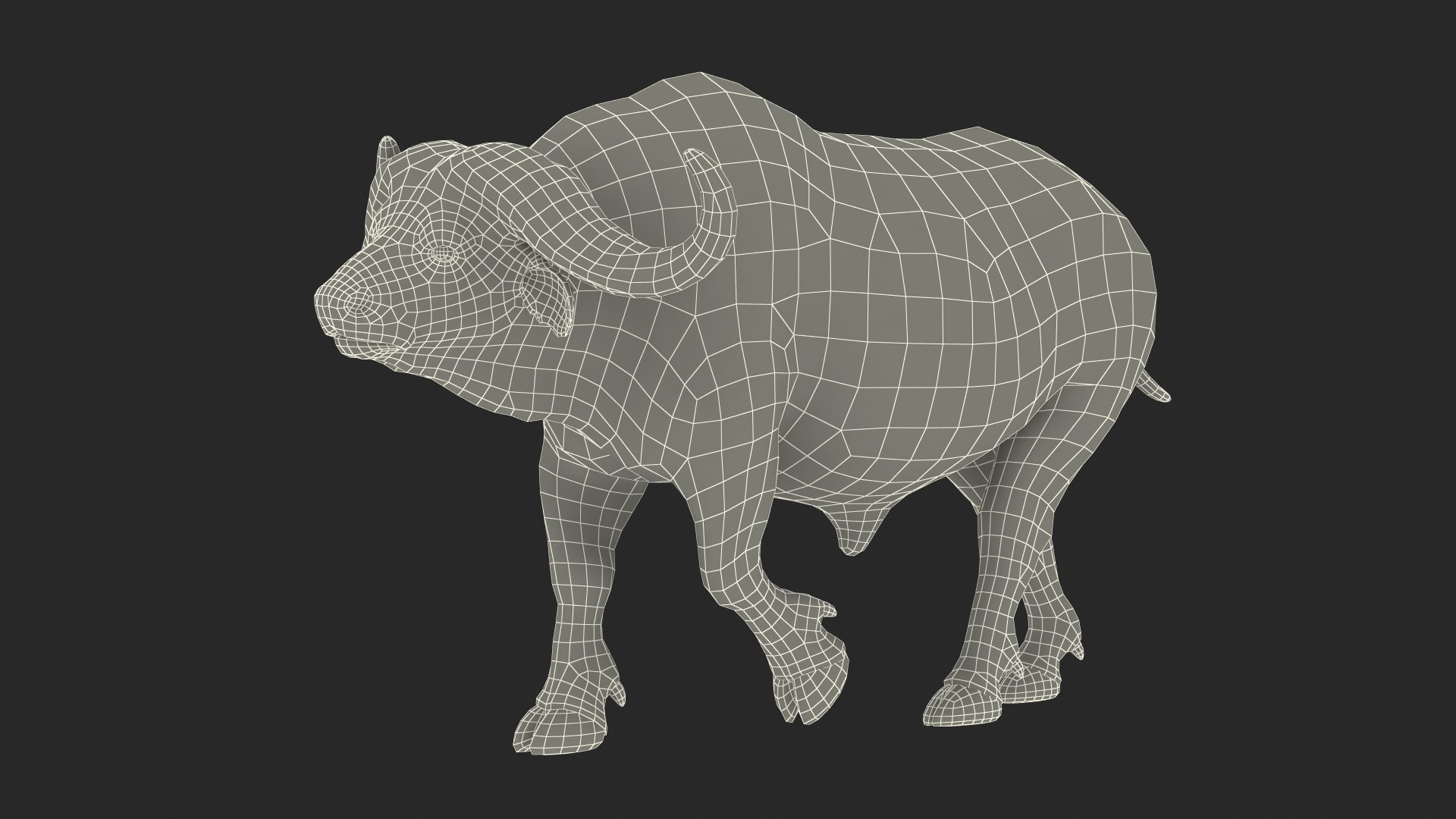 3D African Buffalo Walking Pose - TurboSquid 1567849