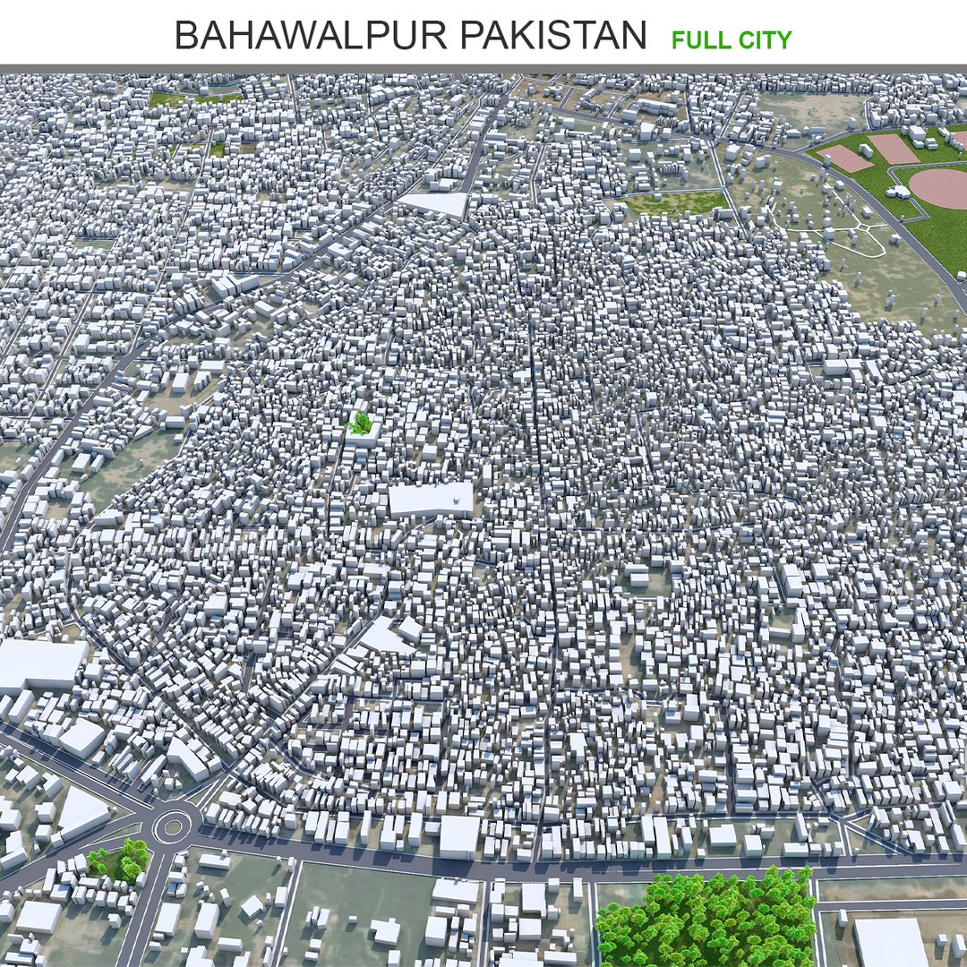 3D Bahawalpur City Pakistan Model - TurboSquid 2084974