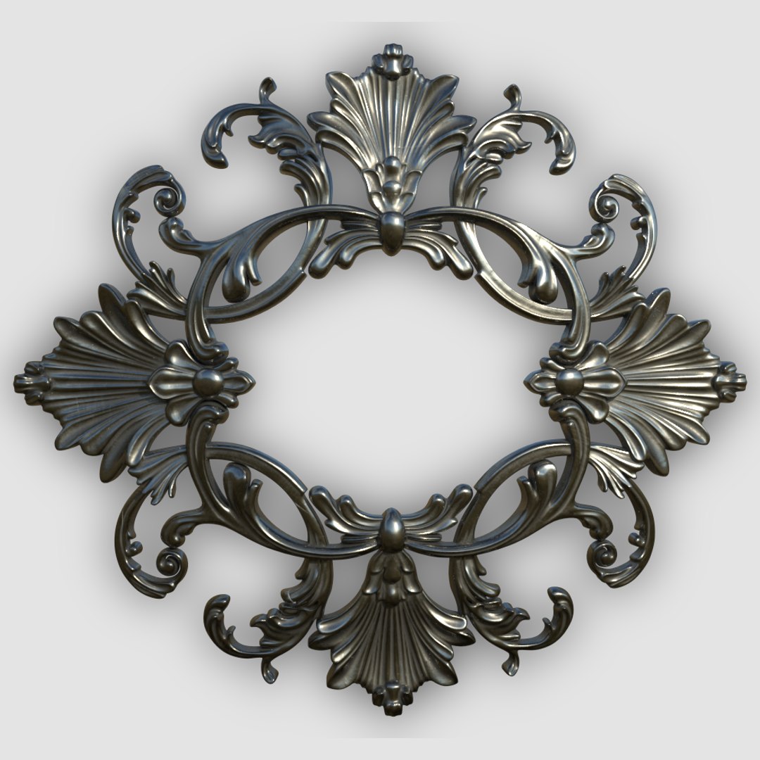 3D Baroque Ornament Model - TurboSquid 1354658