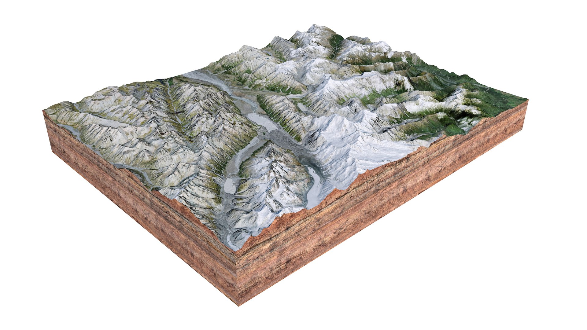 3D Aoraki Mount Cook New Zealand - TurboSquid 2061368