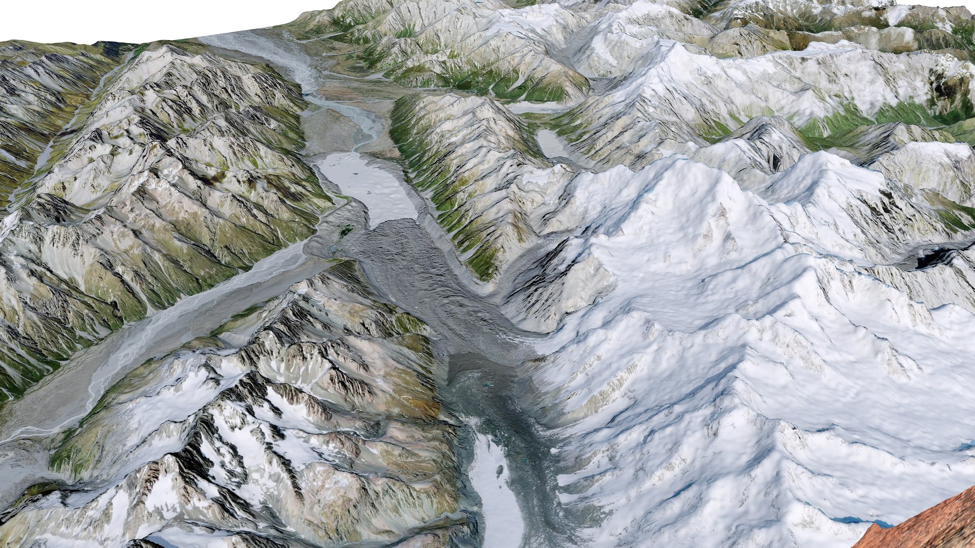 3D Aoraki Mount Cook New Zealand - TurboSquid 2061368