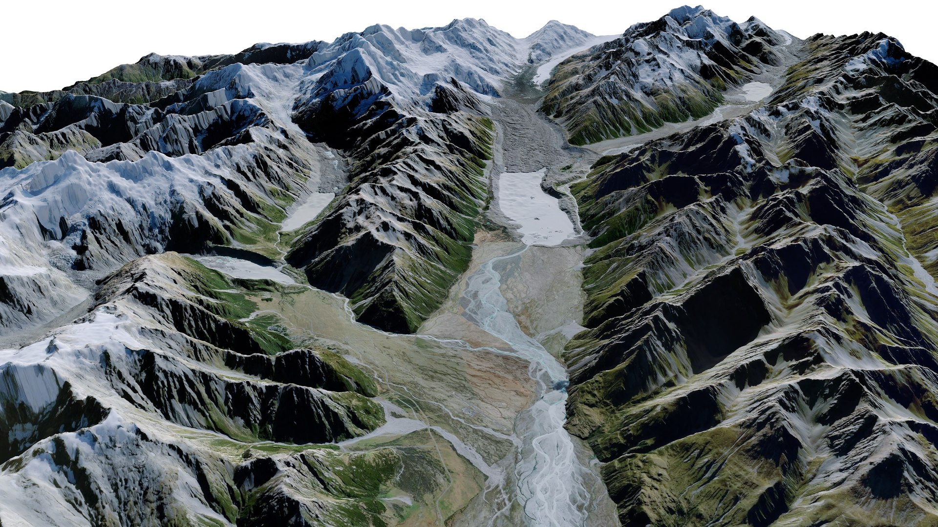 3D Aoraki Mount Cook New Zealand - TurboSquid 2061368