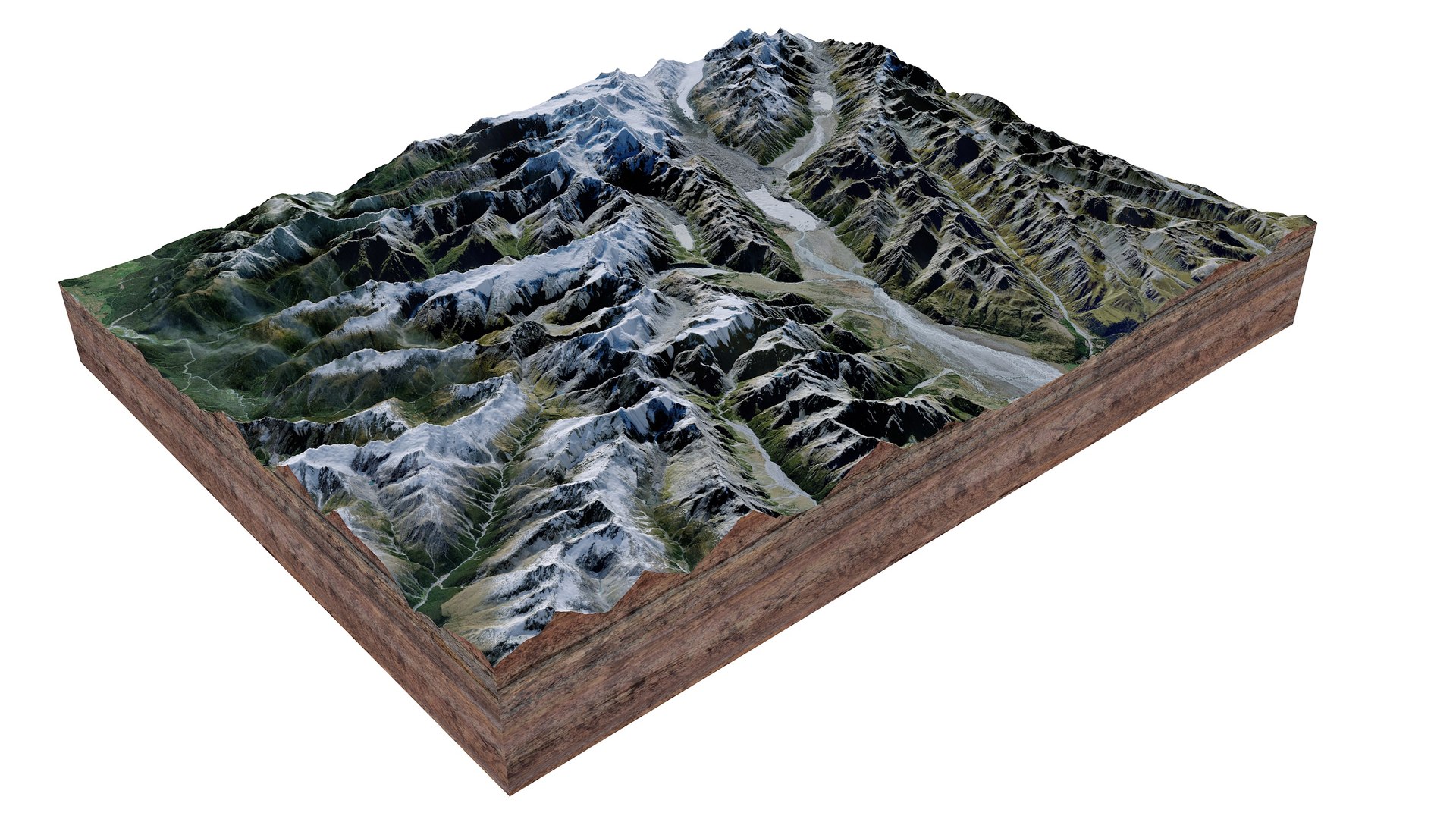 3D Aoraki Mount Cook New Zealand - TurboSquid 2061368
