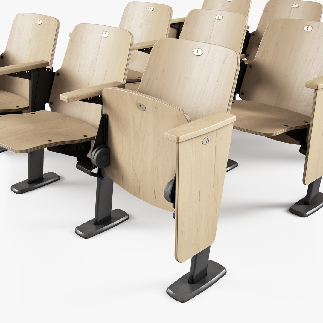 Hussey Seating Auditorium Chair Model - TurboSquid 1563781