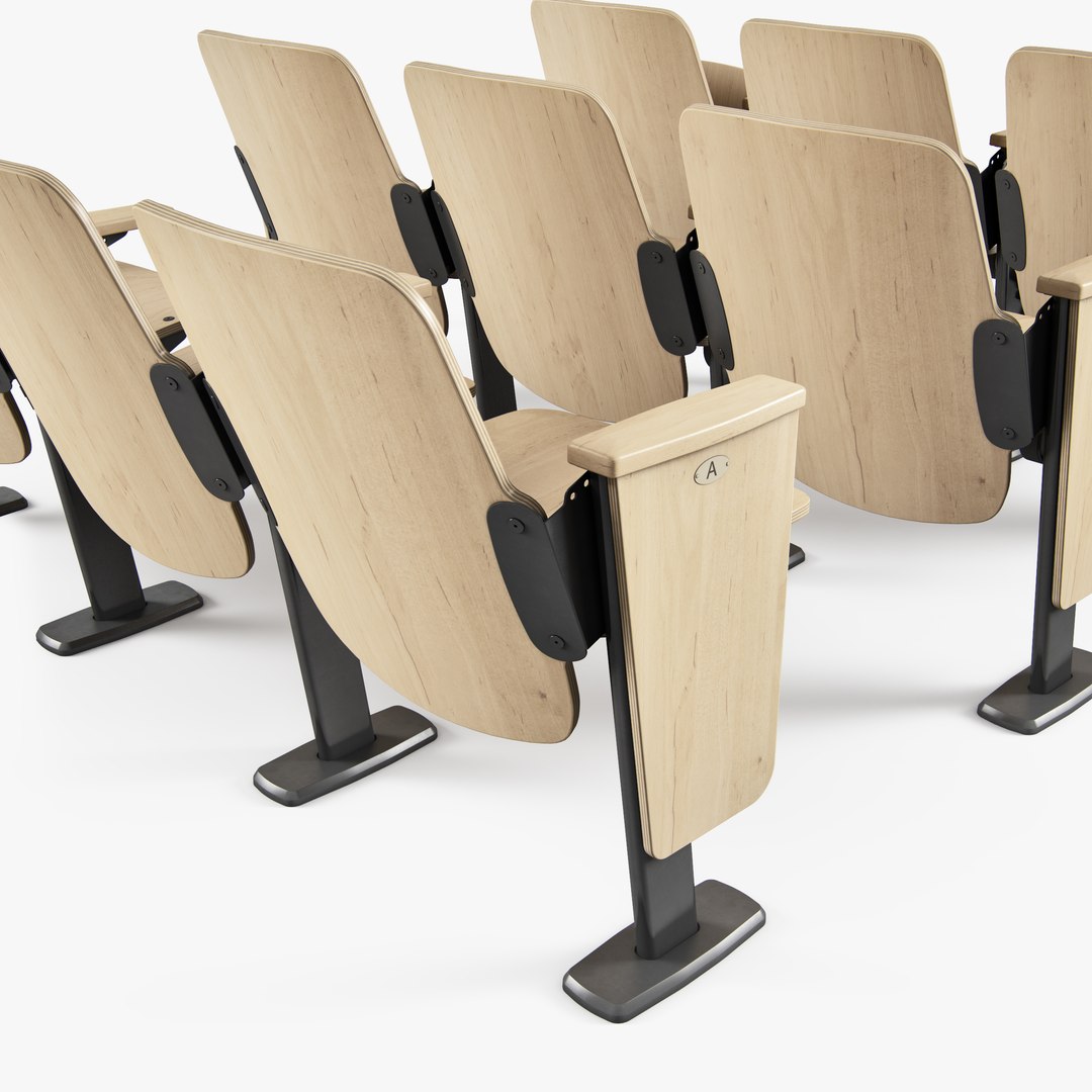 Hussey Seating Auditorium Chair Model - TurboSquid 1563781