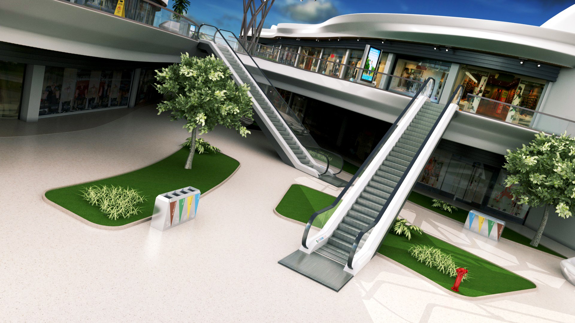 Shopping Mall 2 3D Model - TurboSquid 1440597
