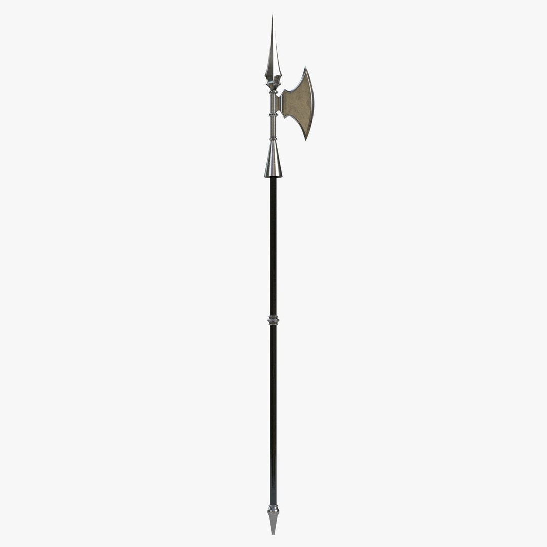 3D medieval halberd - TurboSquid 1425045
