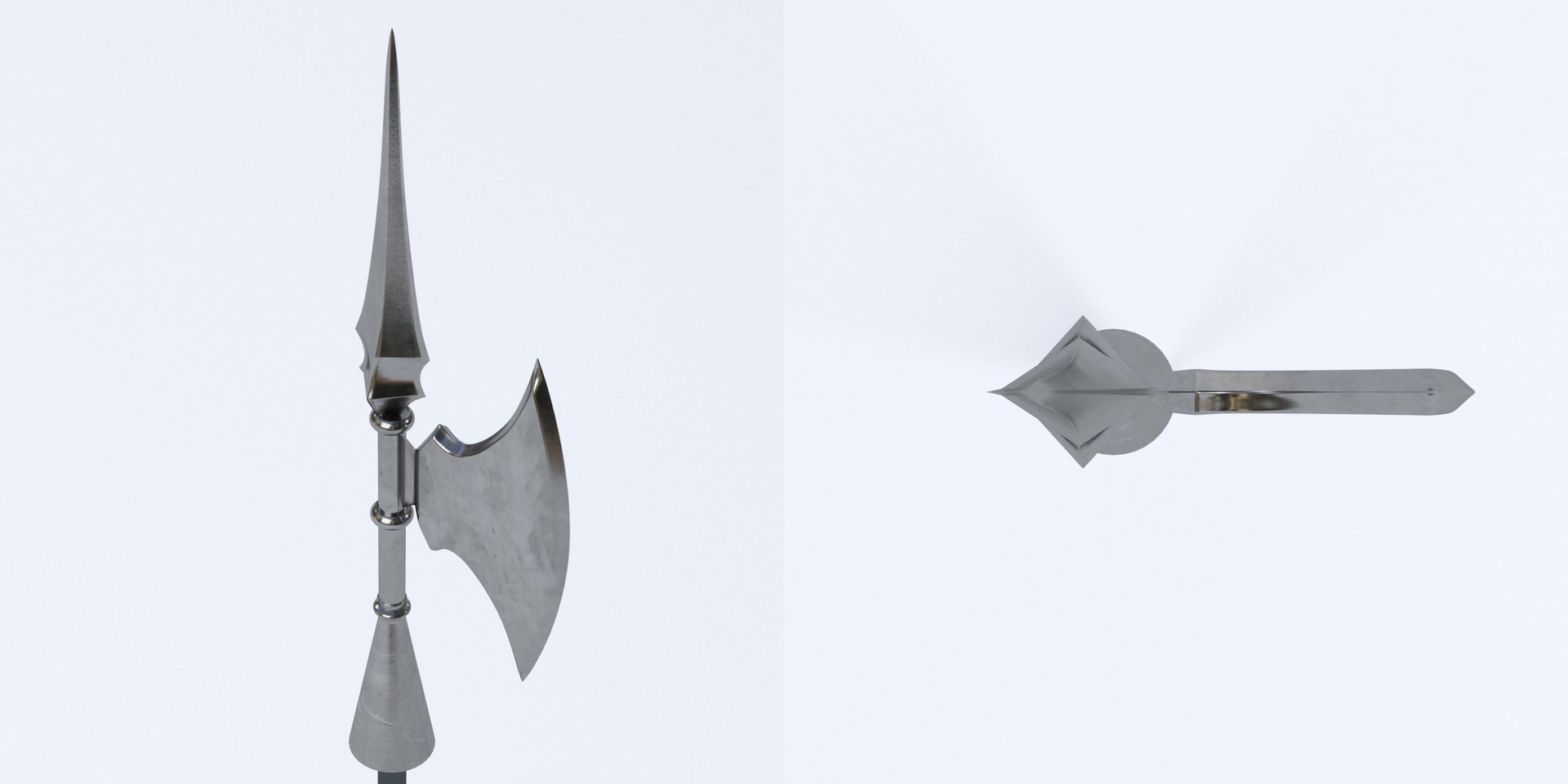 3D medieval halberd - TurboSquid 1425045