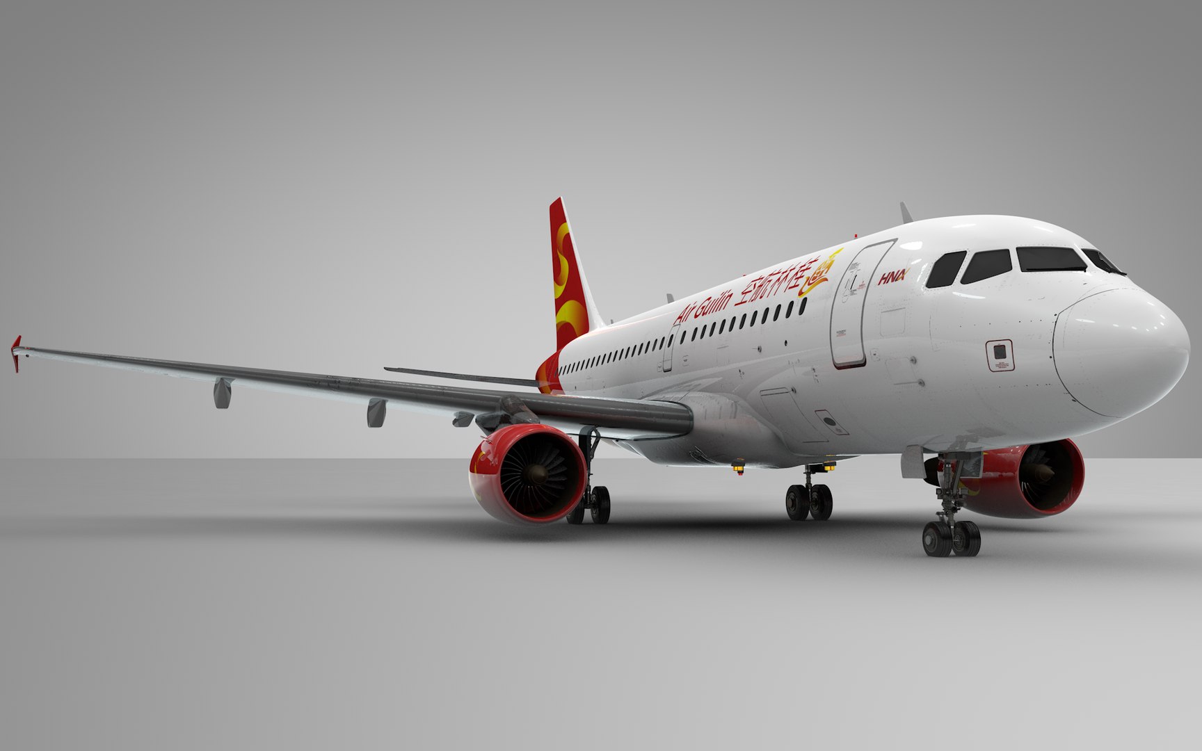 Airbus A319-100 AIR GUILIN L1405 3D Model - TurboSquid 1748679