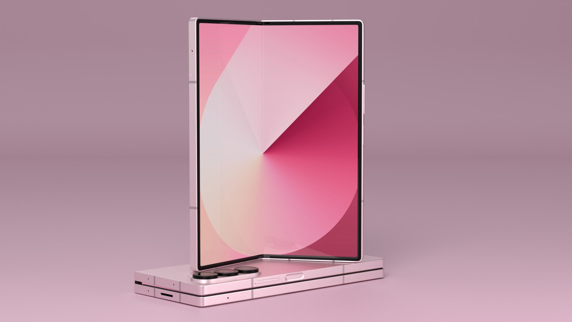 Samsung Galaxy Z Fold 6 Pink Model - TurboSquid 2256119