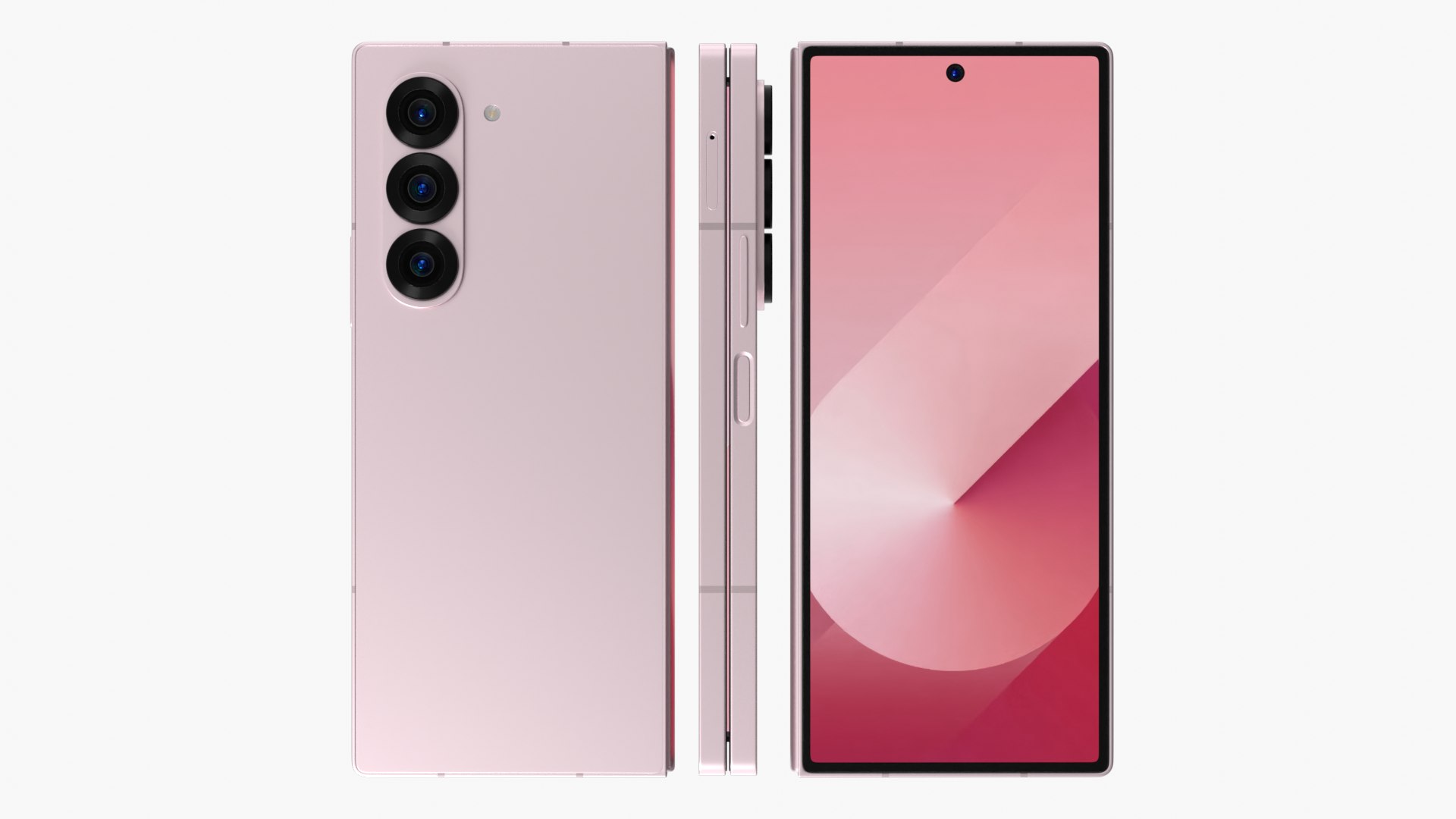 Samsung Galaxy Z Fold 6 Pink Model - TurboSquid 2256119