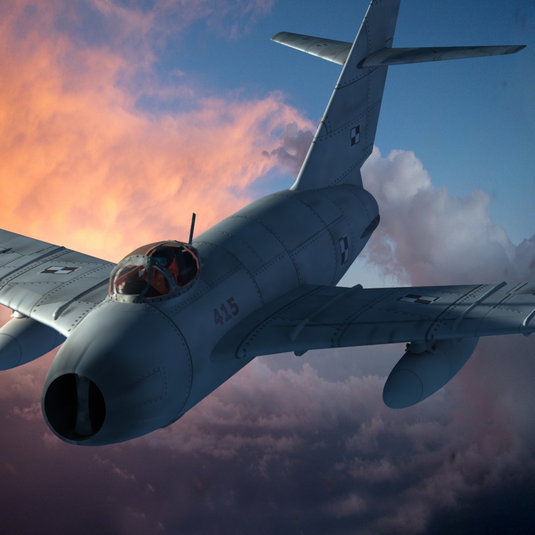 3d Model Mig-19 Jet