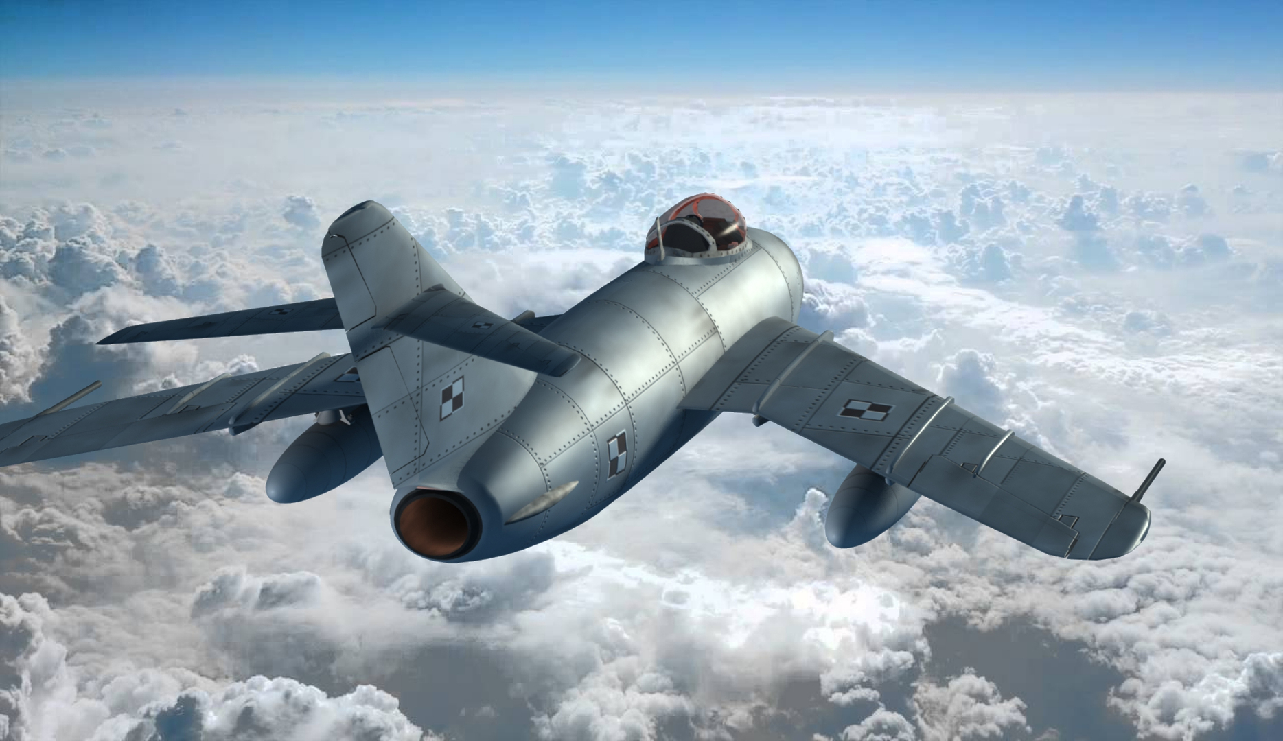 3d model mig-19 jet
