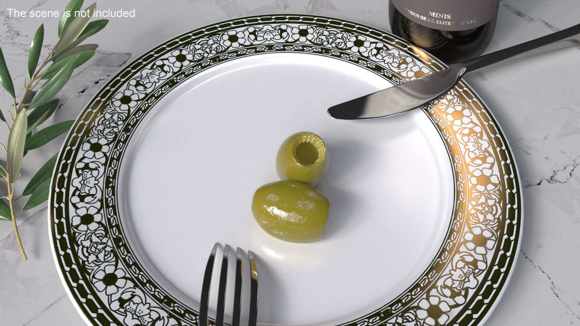 3D Pitted Green Olives Model - TurboSquid 2235470