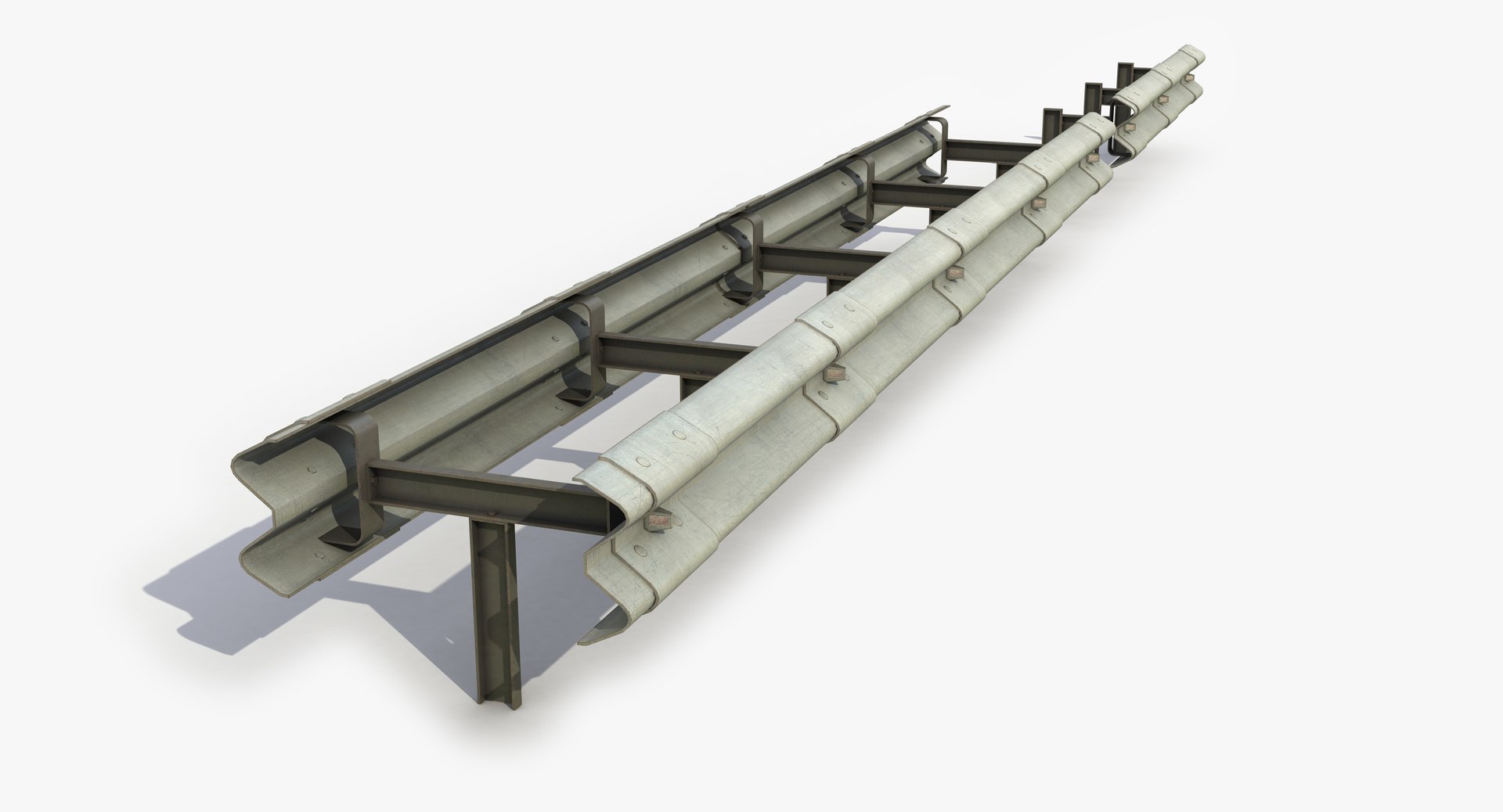 3D Highway Guardrail Modular - TurboSquid 1280351