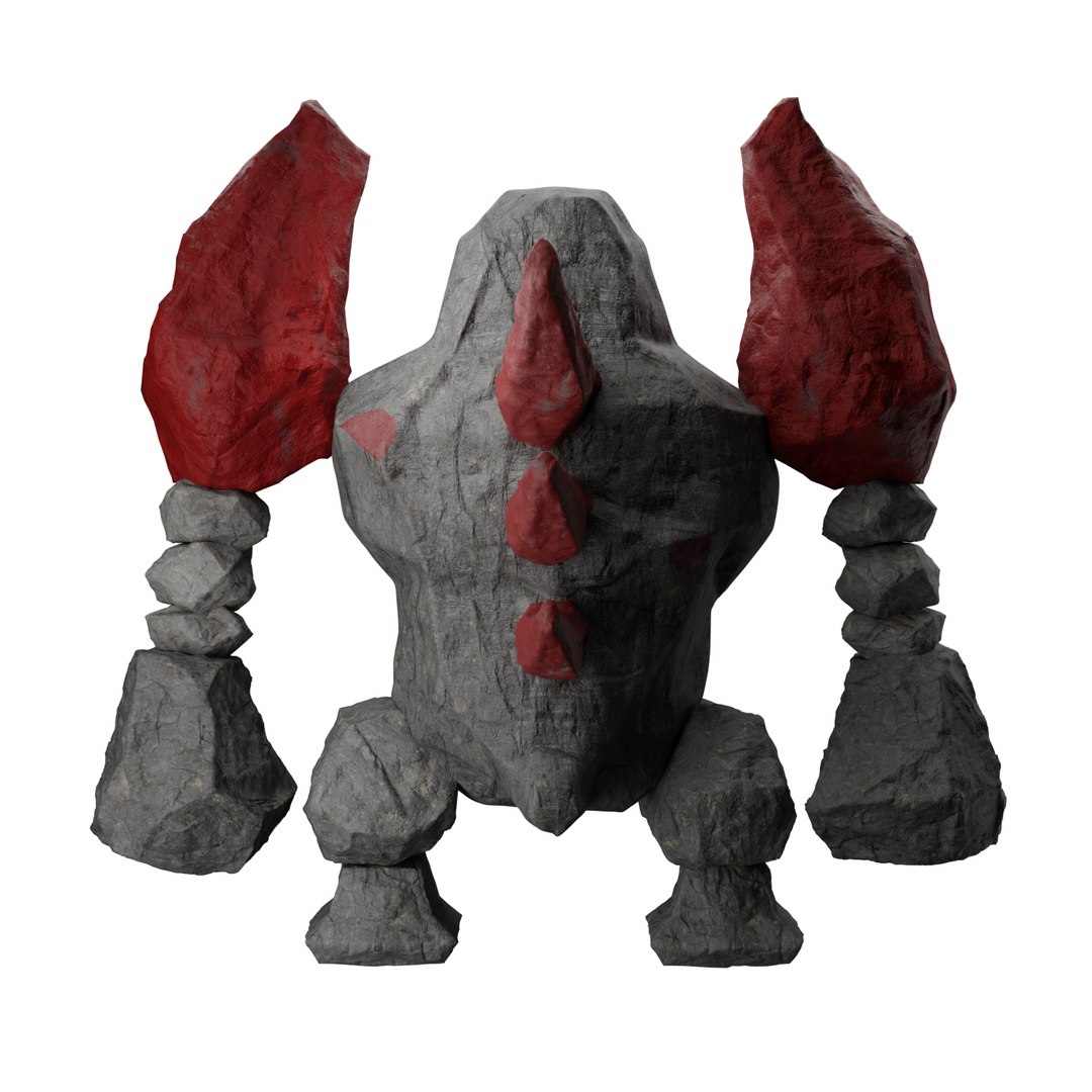 Pokemon Regirock Realistic Version 3D Model - TurboSquid 2514195