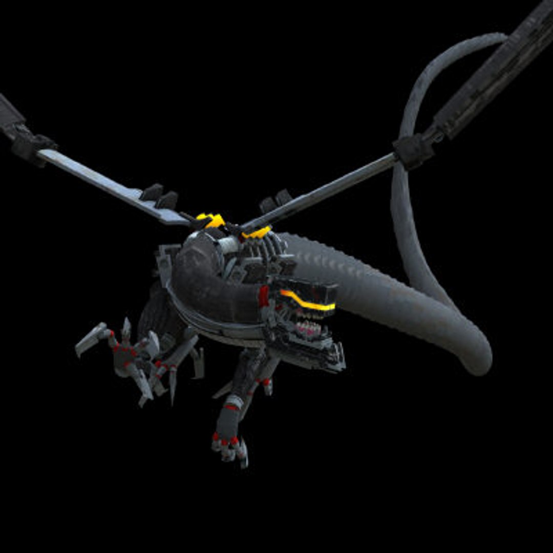 Robot Dragon 3d Obj