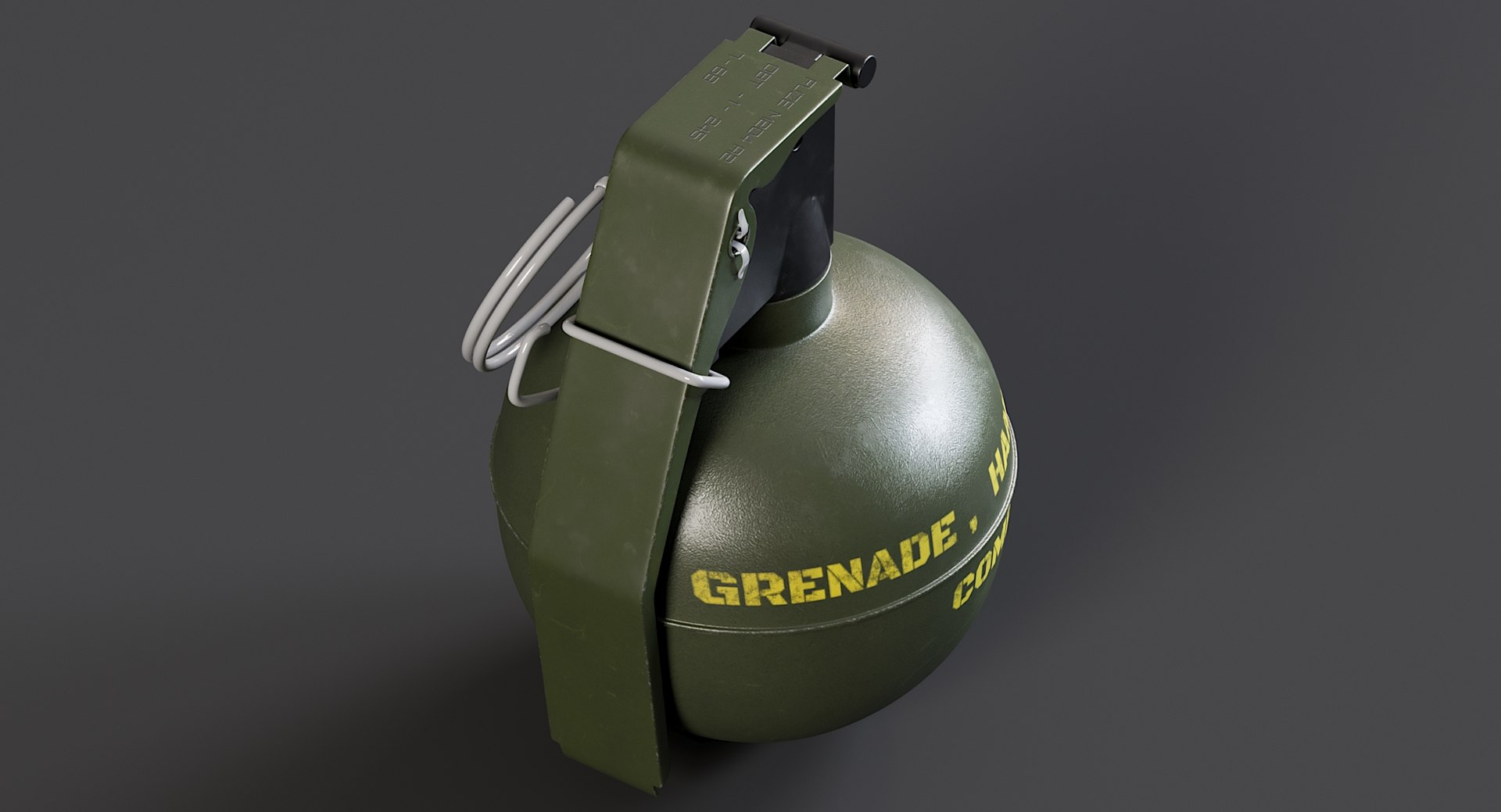 Tmc m67 frag grenade model - TurboSquid 1392422