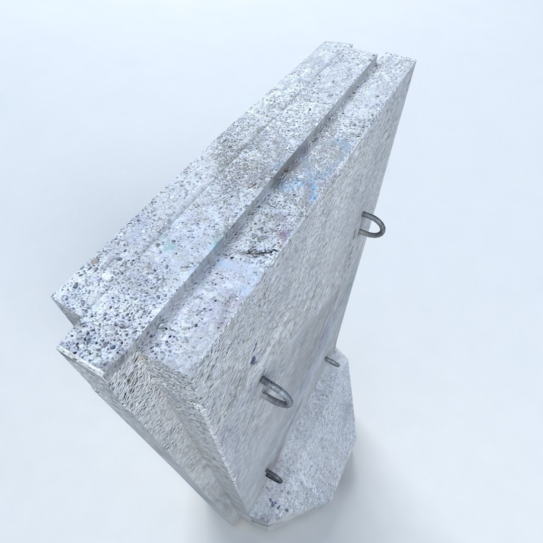 T-wall Barrier 3d Model