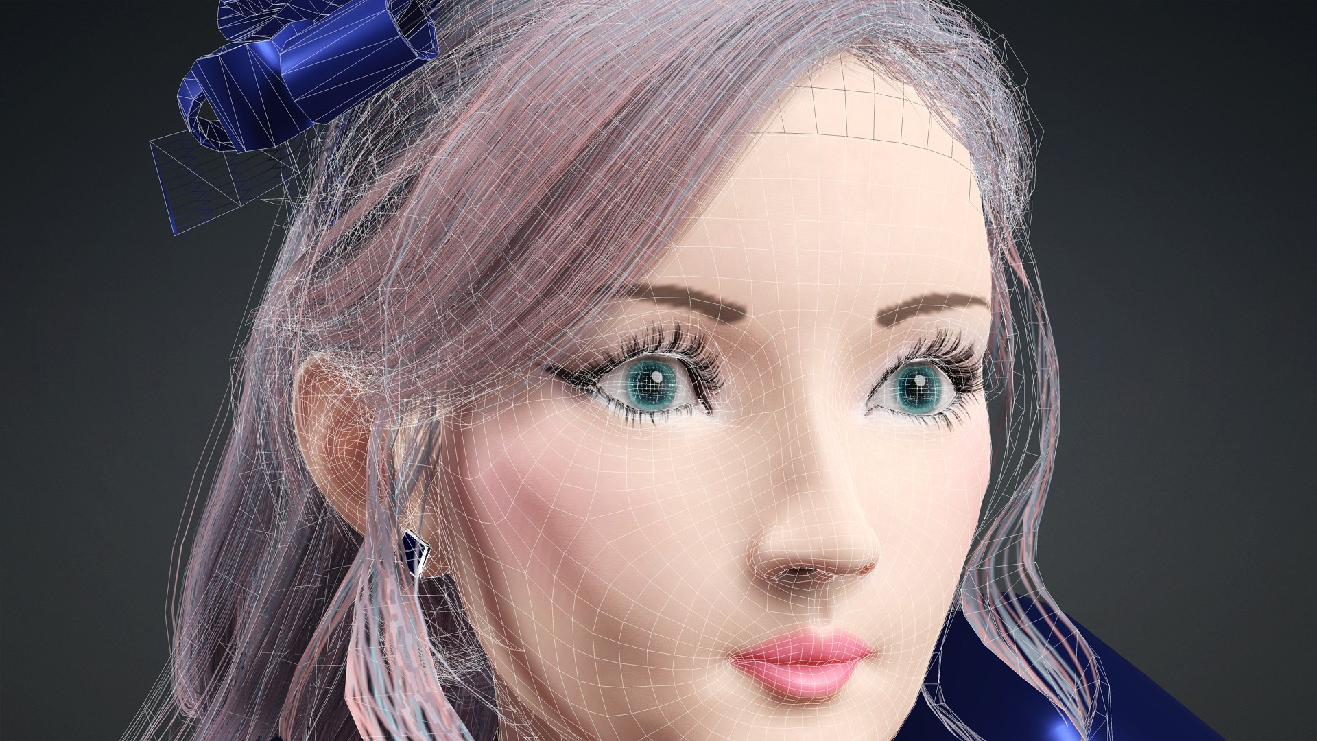 3D Anime Girl Character - Rigged For Animation High Poly - TurboSquid ...