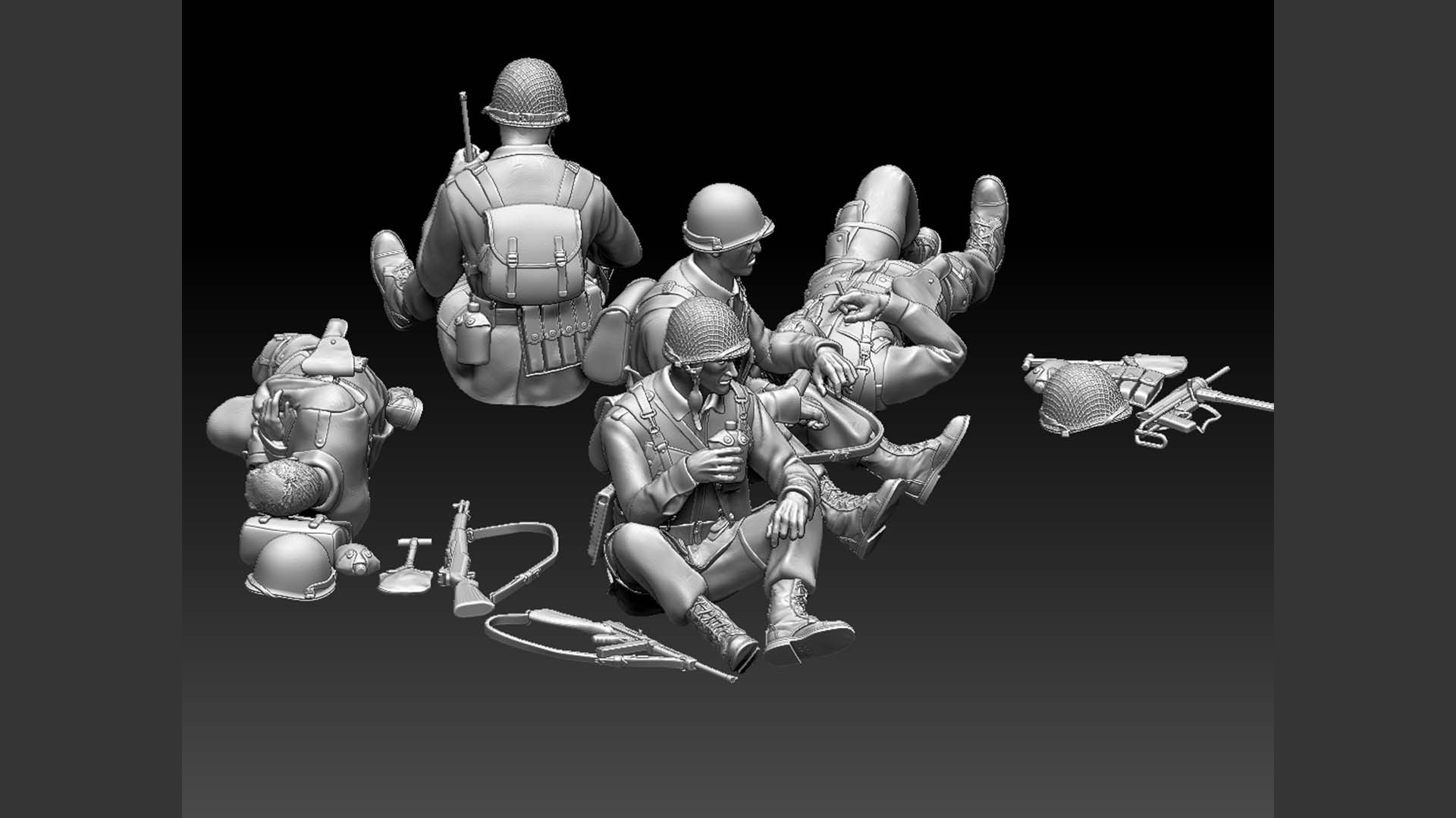 Ww2 Soldiers Model - TurboSquid 1661483