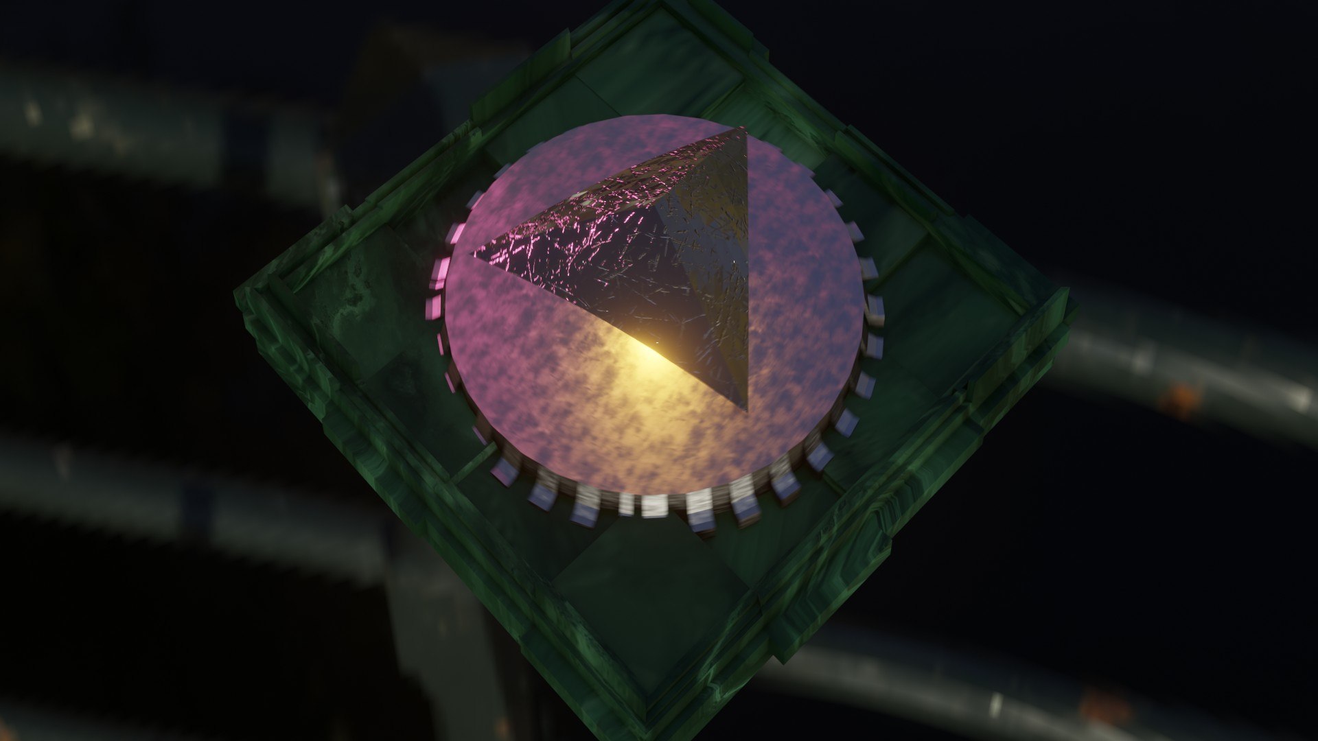 3D Flying Triangular Space Ship Model - TurboSquid 2230346