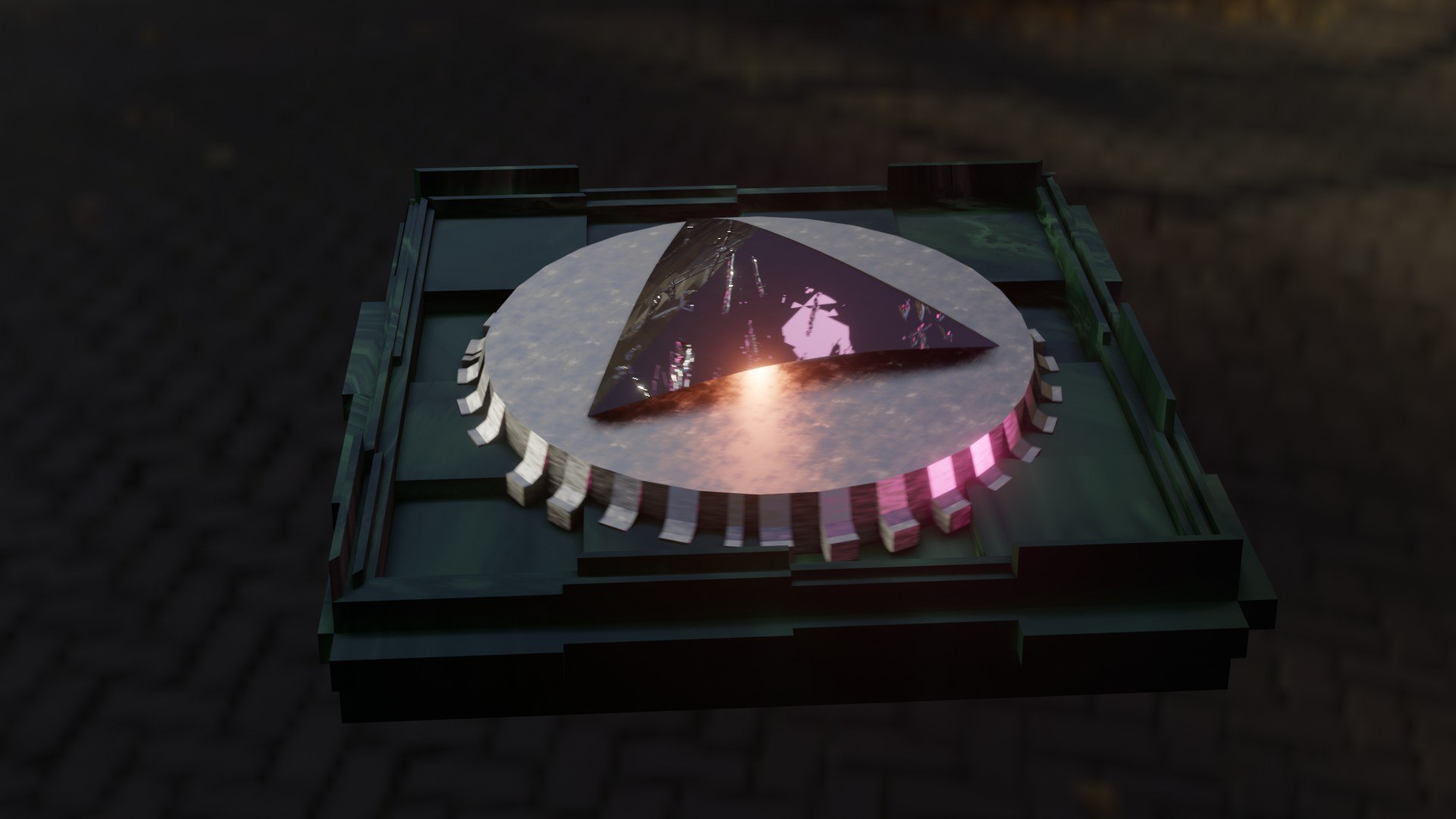 3D Flying Triangular Space Ship Model - TurboSquid 2230346