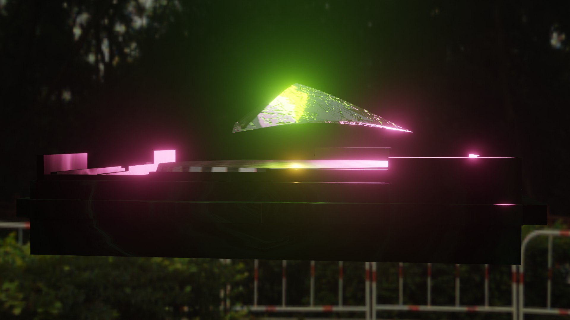 3D Flying Triangular Space Ship Model - TurboSquid 2230346