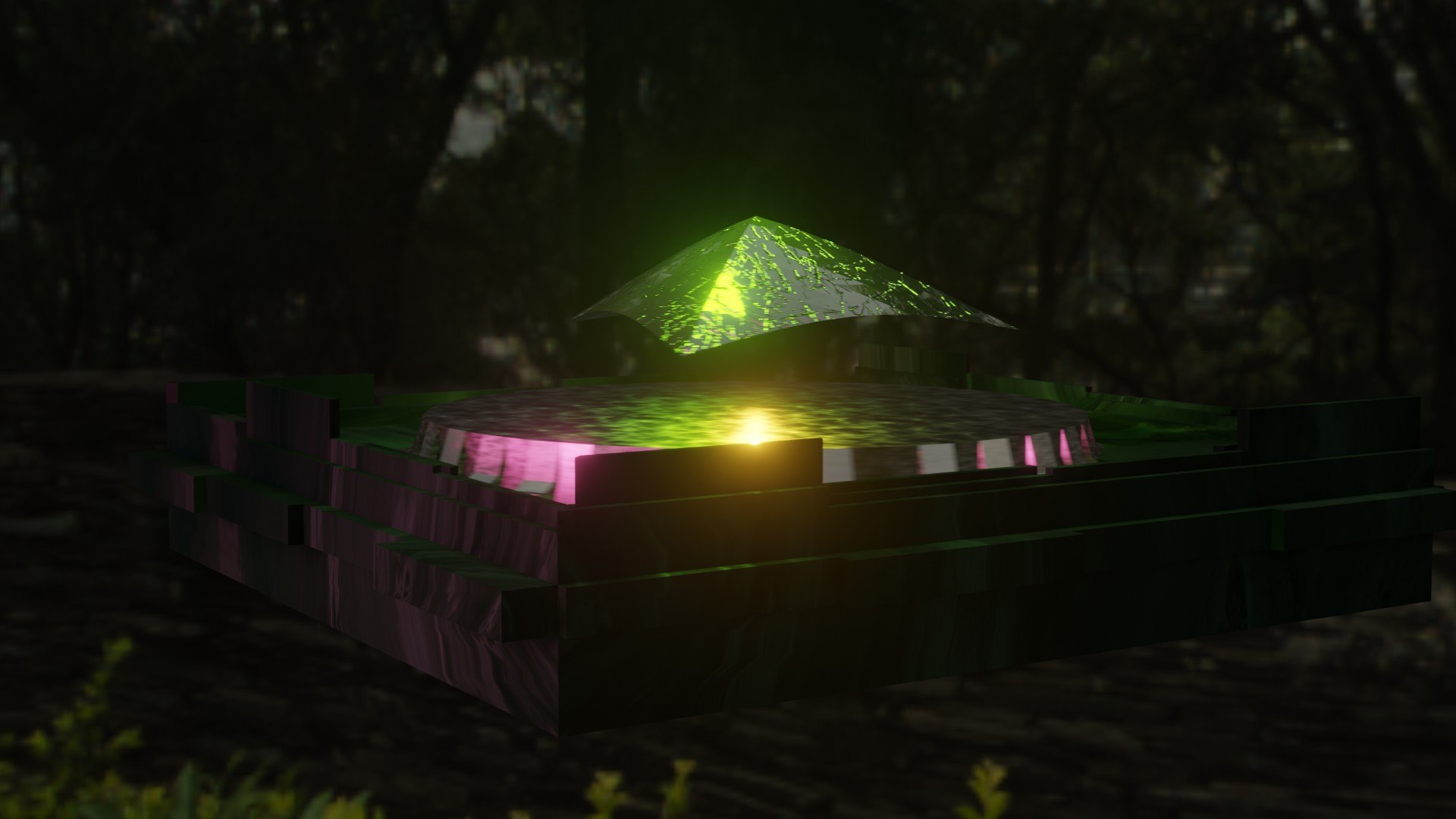 3D Flying Triangular Space Ship Model - TurboSquid 2230346