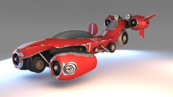 3d model futuristic hover