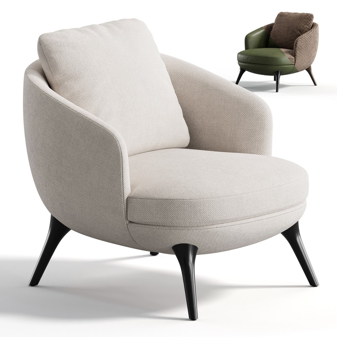 Raphael Armchair By Minotti 3D - TurboSquid 2134771