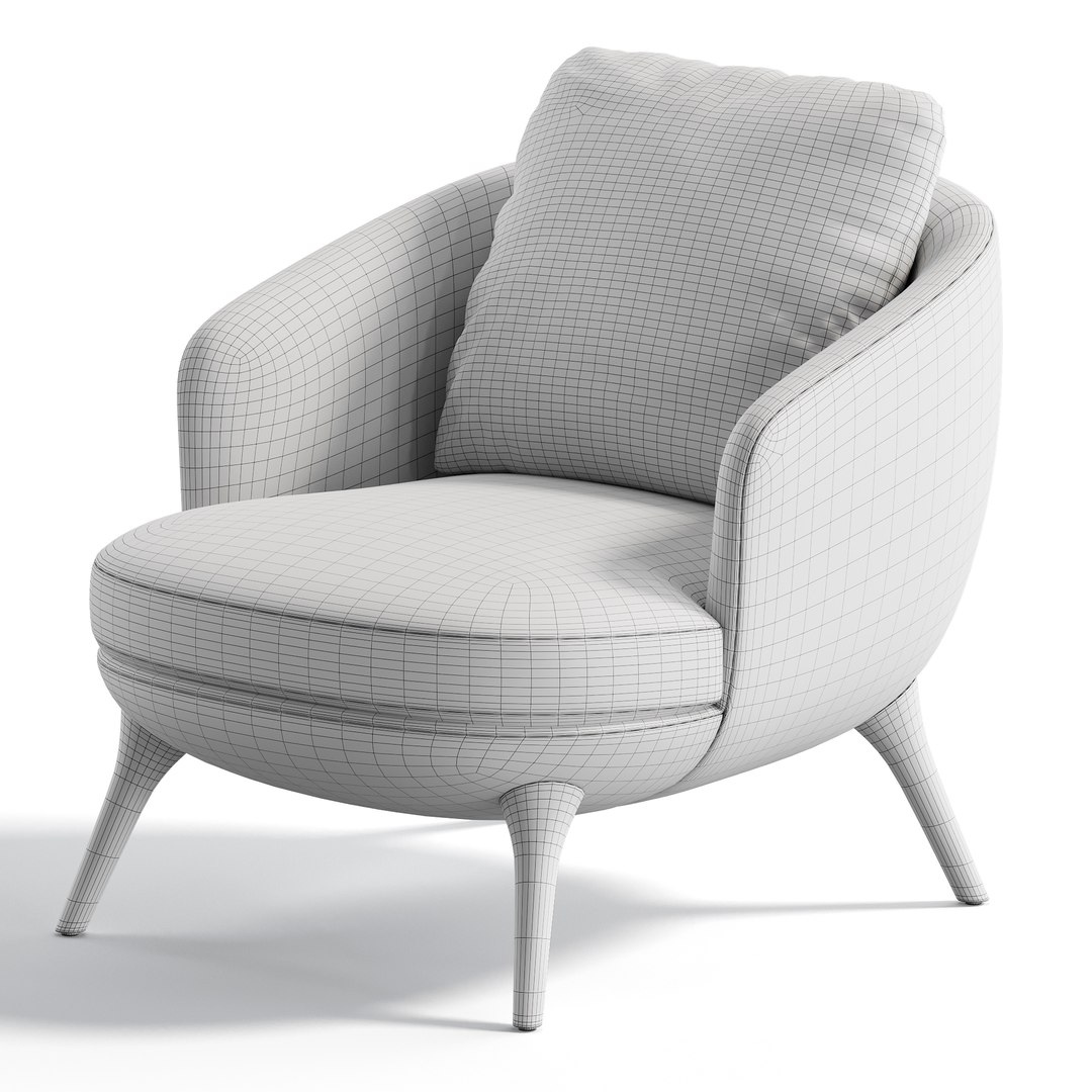 Raphael Armchair By Minotti 3D - TurboSquid 2134771