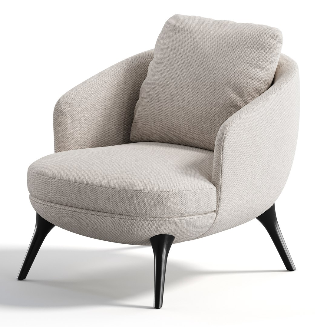 Raphael Armchair By Minotti 3D - TurboSquid 2134771