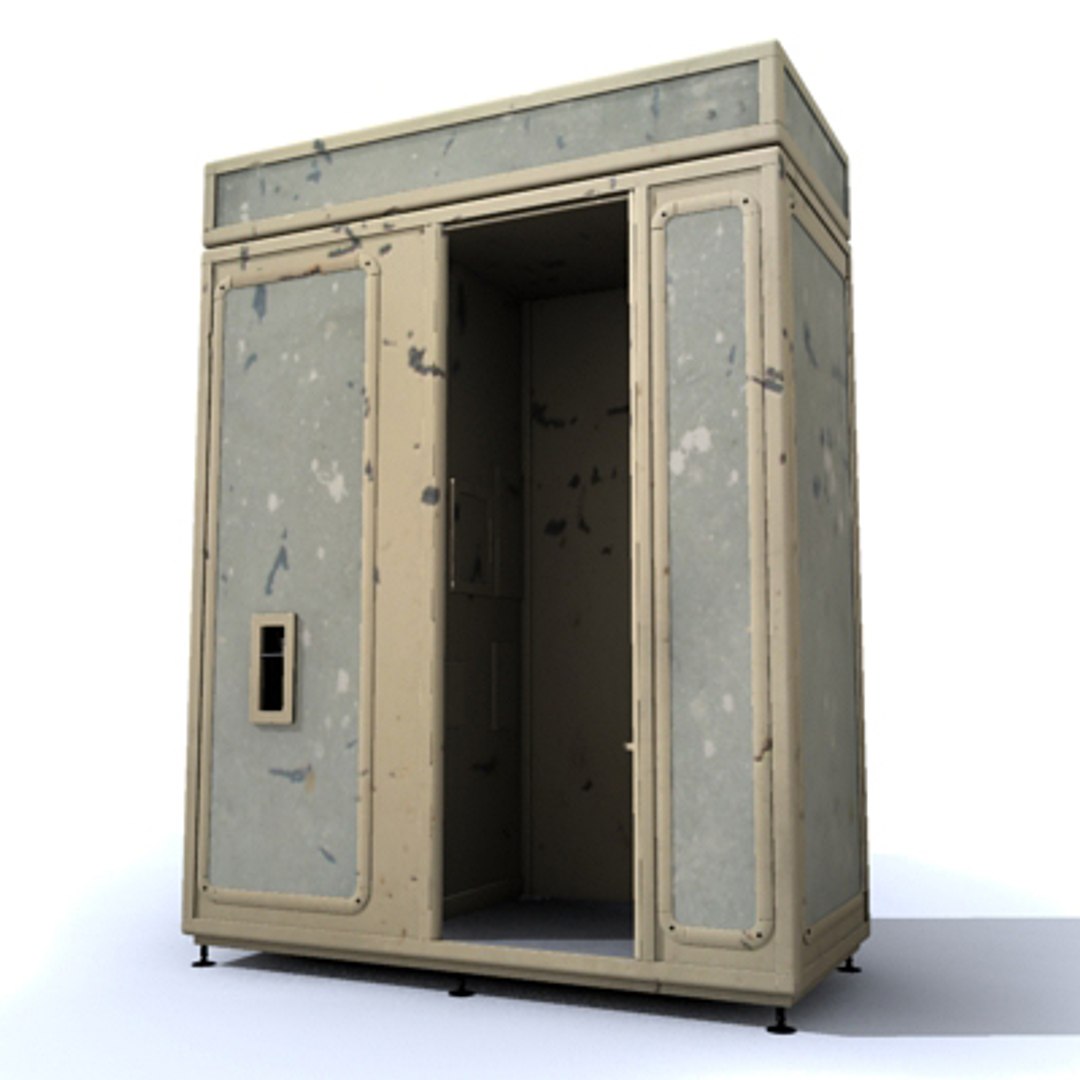 Ruined Booth Photos 3d Model