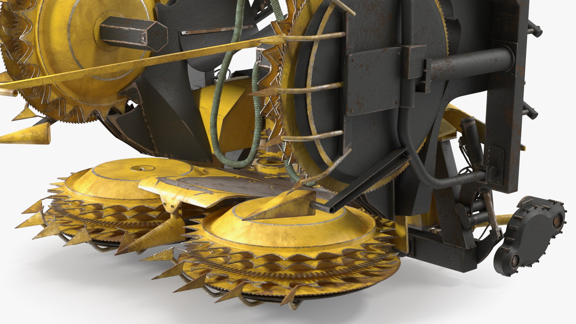 New Holland 750BFI Forage Harvester Heads Folded Old 3D Model ...